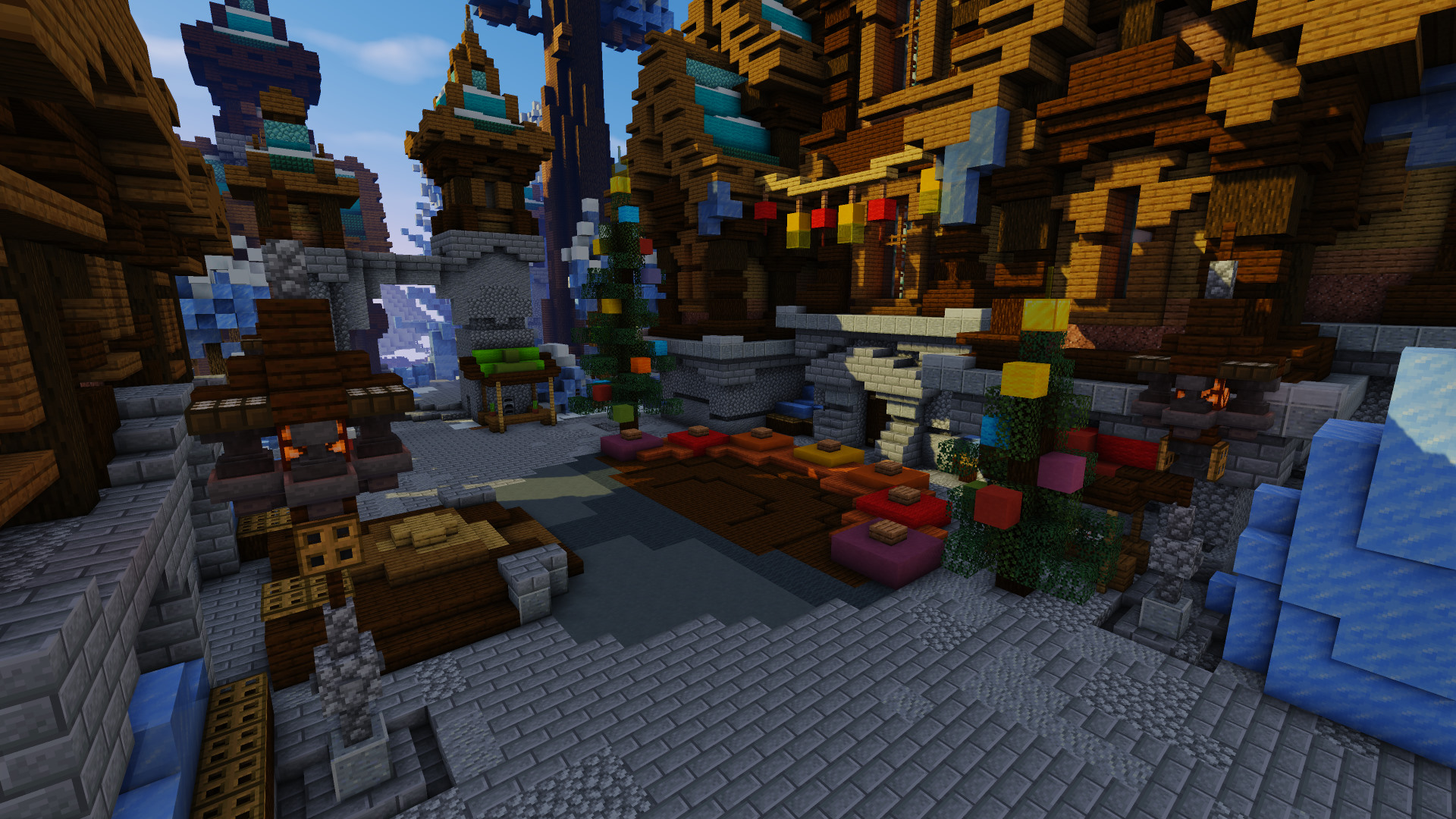 Winter Lobby - Blue Forest | Chunkfactory